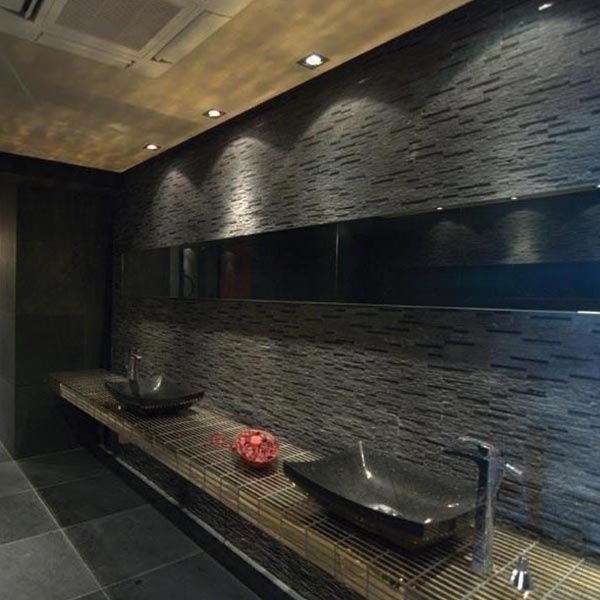 Mosaikfliese Marmor Black Matrix 15 x 30c m - STEINONLINE.at
